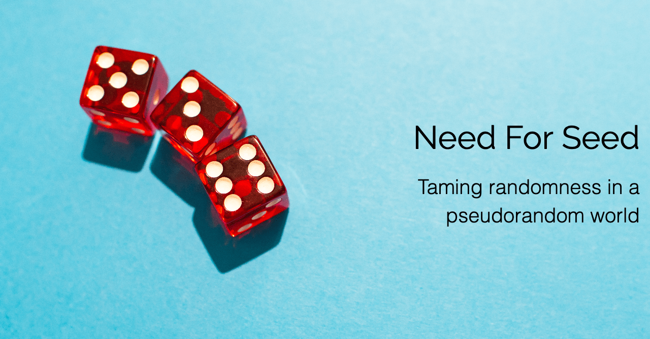 Need For Seed Taming Randomness In A Pseudorandom World Shihnca